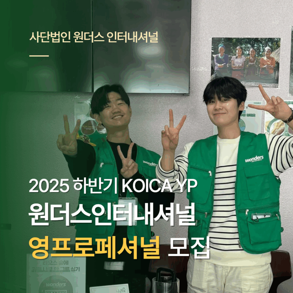 2025년 하반기 KOICA ODA 영프로페셔널(YP) 모집 - 원더스 인터내셔널